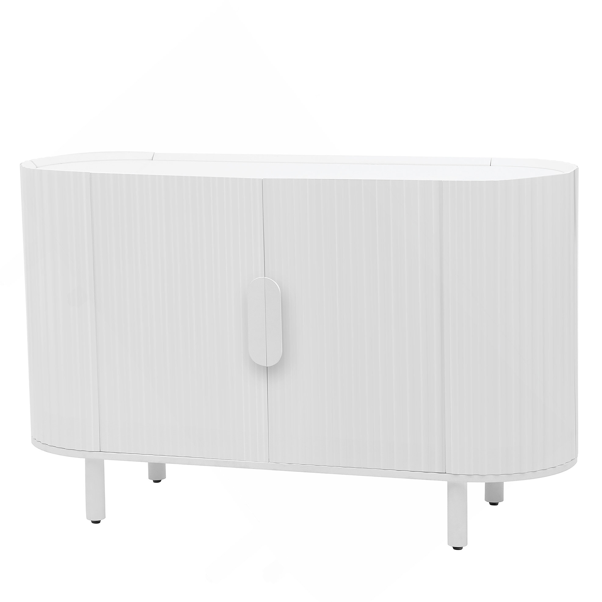 Hokku Designs Curved Design Light Luxury Sideboard with Adjustable ...
