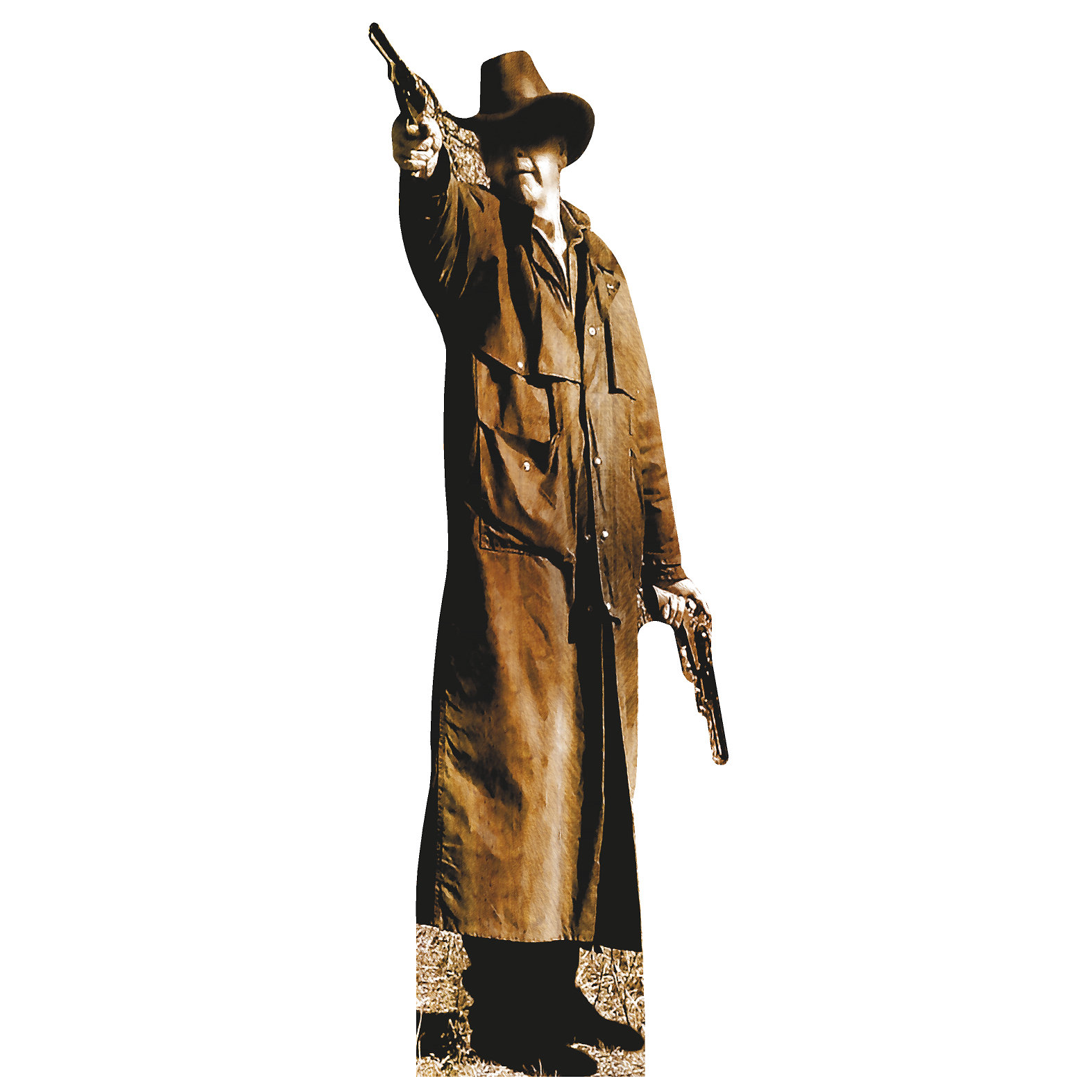 Wet Paint Printing Wild Old West Gunslinger Gunman Gunfighter Cardboard ...