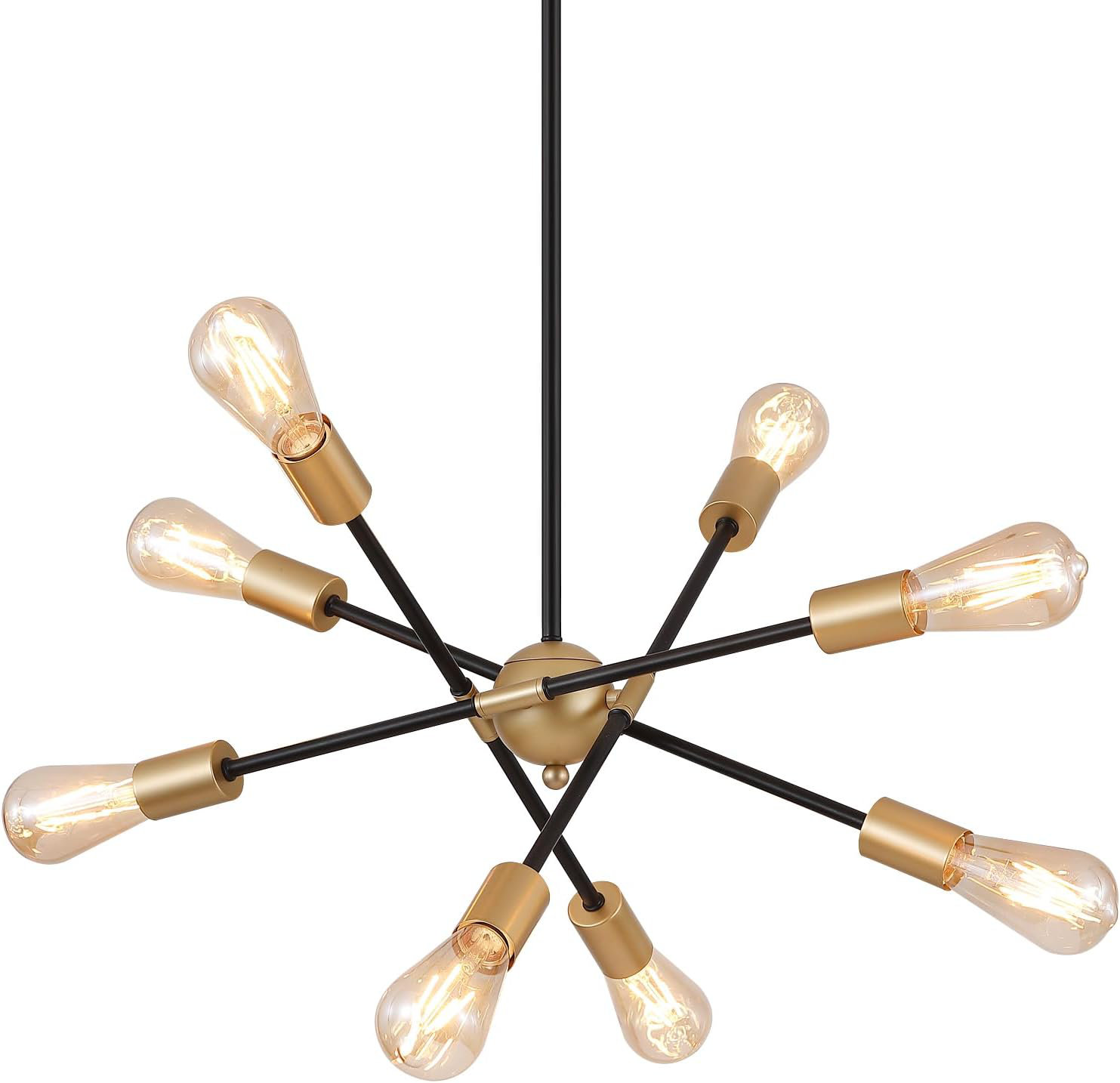 Mercer41 UL Listed Modern Sputnik Chandelier With Mid-Century ...