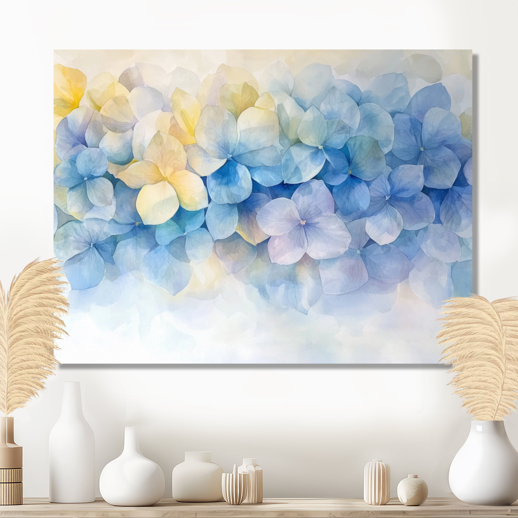 Winston Porter Abstract Hydrangea Horizon Of Simplicity VI - Hydrangea ...