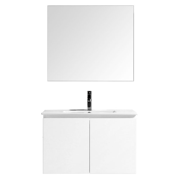 Ebern Designs Drevion Badausstattung mit Spiegel | Wayfair.de