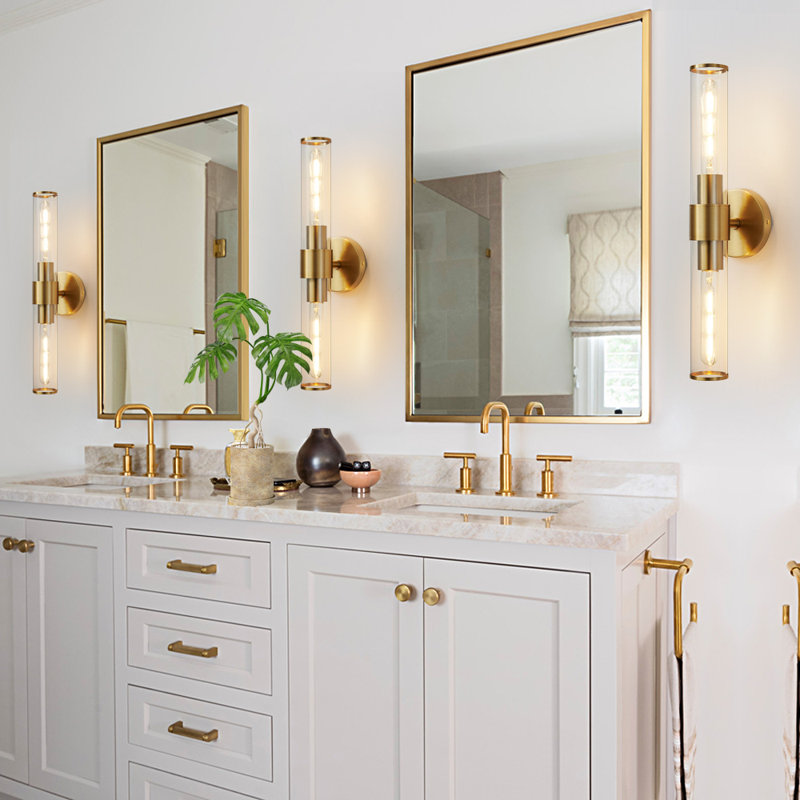 Ebern Designs Almetta 2 - Light Bathroom Dimmable Vanity Light Bath Bar ...