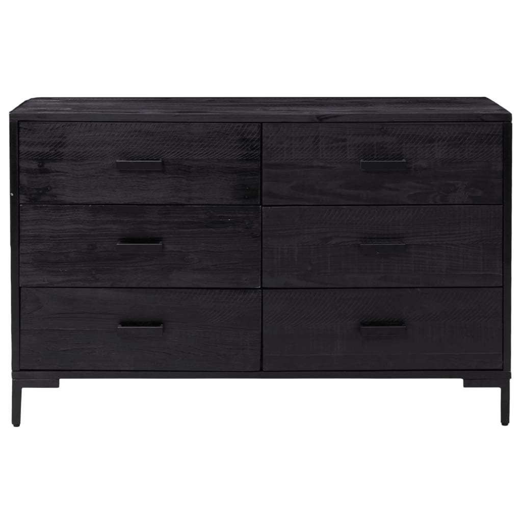 Union Rustic Jeronn 6 Drawer 43.3" W Solid Wood Double Dresser ...