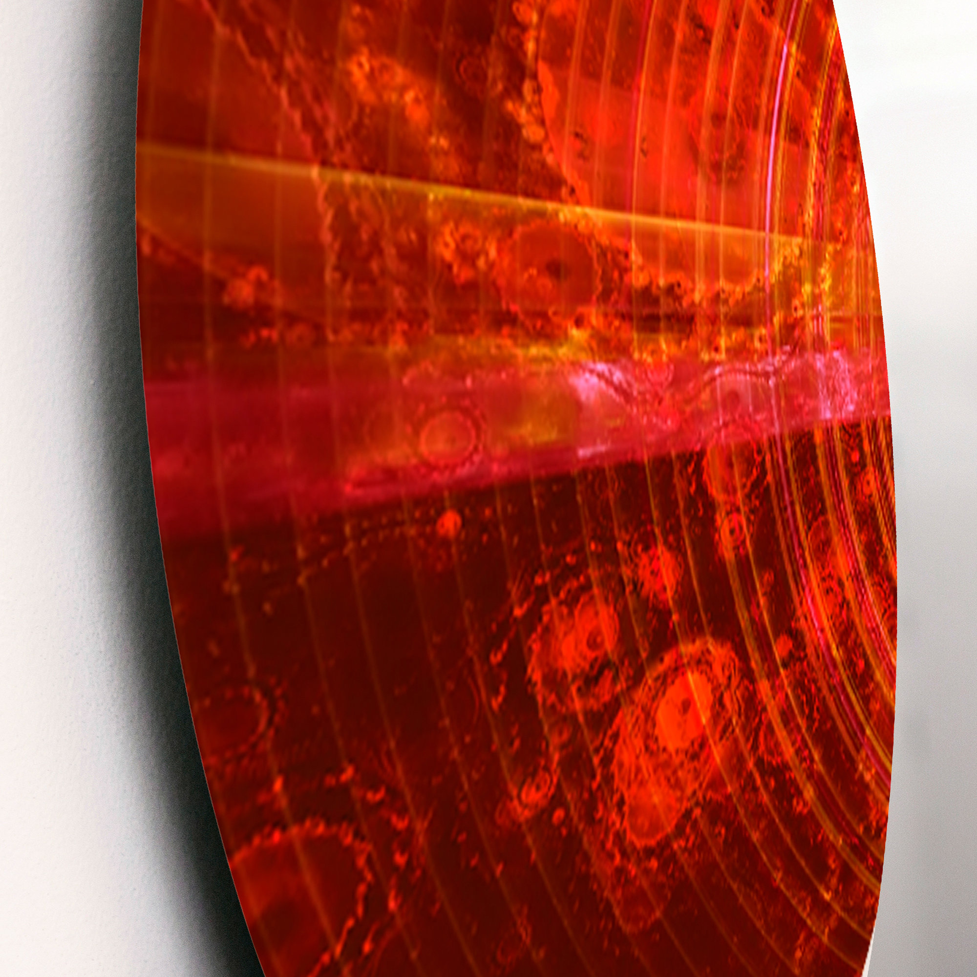 Design Art Spiral Bright Fractal Geometry IV - Modern Metal Wall Decor ...