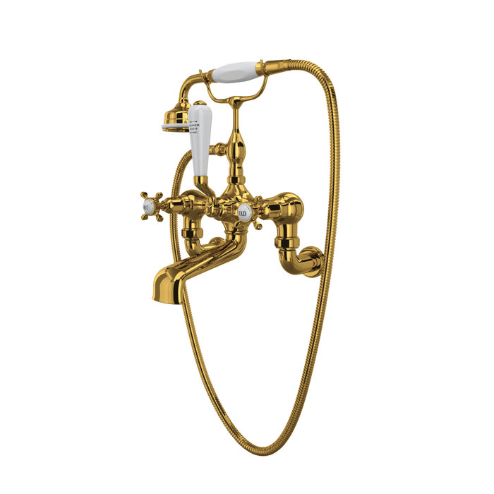 Perrin & Rowe Edwardian Traditional Exposed Wall Mount Tub Filler | Wayfair