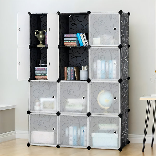 Rebrilliant Samara Cube Closet Storage Organizer, 14" x 14" Portable ...