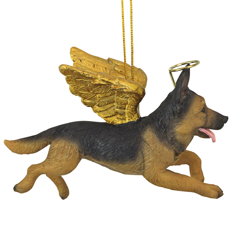 Design Toscano Honor the Pooch German Shepherd Holiday Dog Angel ...