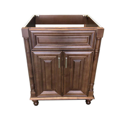 Vanity Atelier 24'' Bathroom Vanity Sink Base Cabinet in Maple Walnut ...