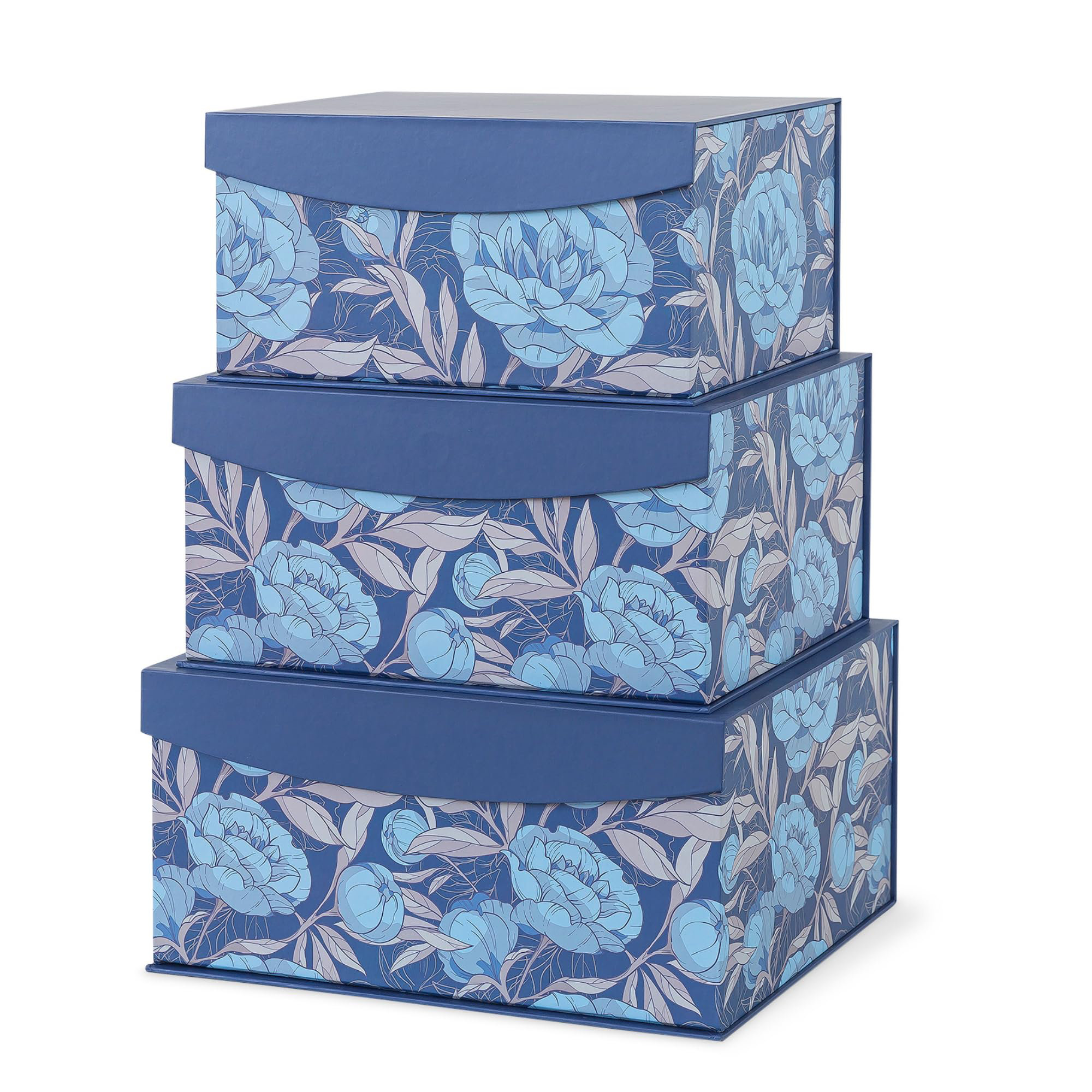 World Menagerie Set of 3 Magnetic Closure Keepsake Boxes – Decorative ...