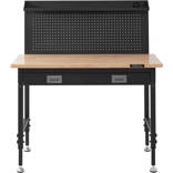 Homak 59'' W Manufactured Wood Top Height-Adjustable Workbench with ...