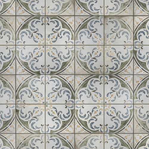 Merola Tile Kings 18" x 18" Ceramic Patterned Wall & Floor Tile | Wayfair