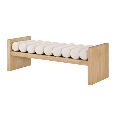 Latitude Run® Adelino Wool Upholstered Bench | Wayfair