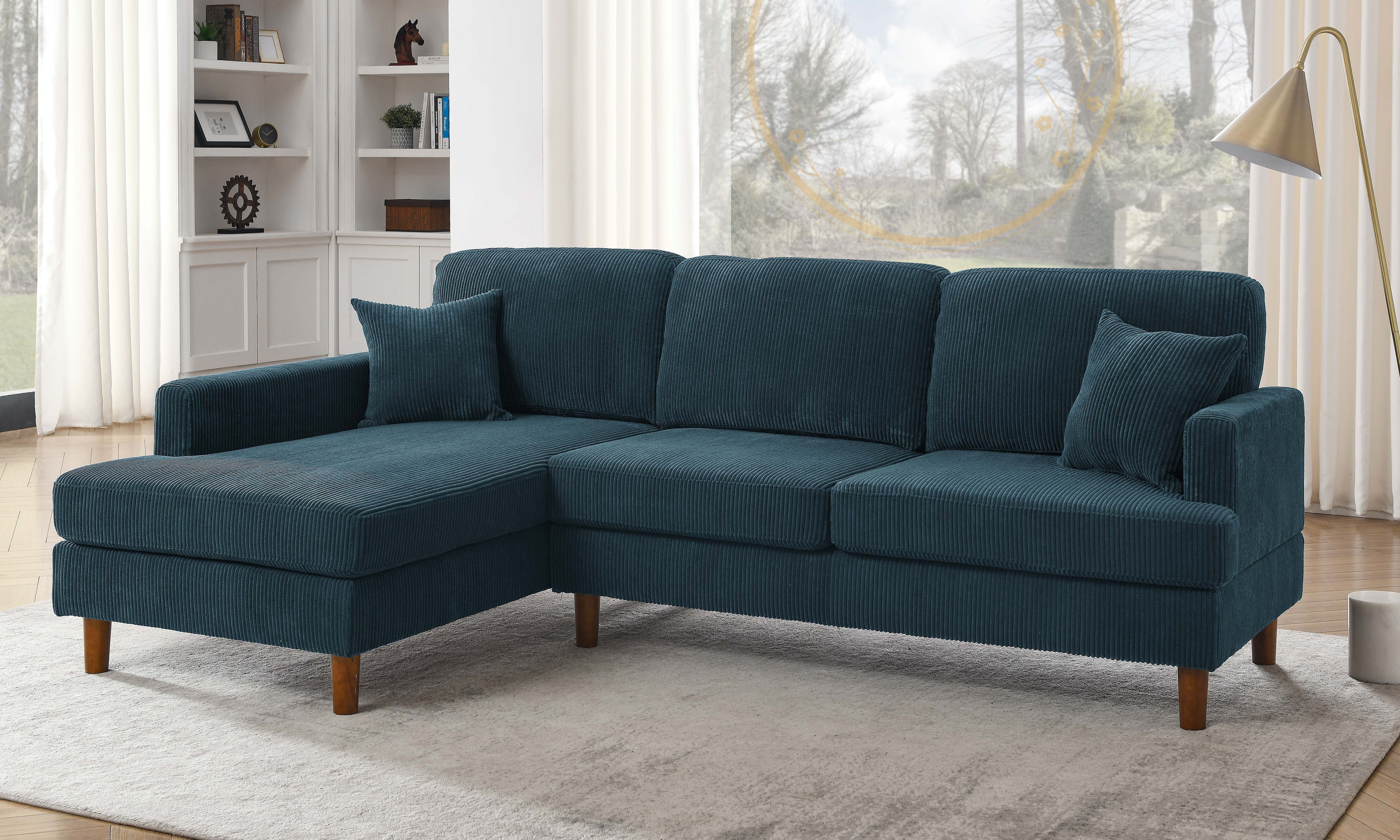 Wade Logan Avva 2 - Piece Upholstered Sectional & Reviews - Wayfair Canada