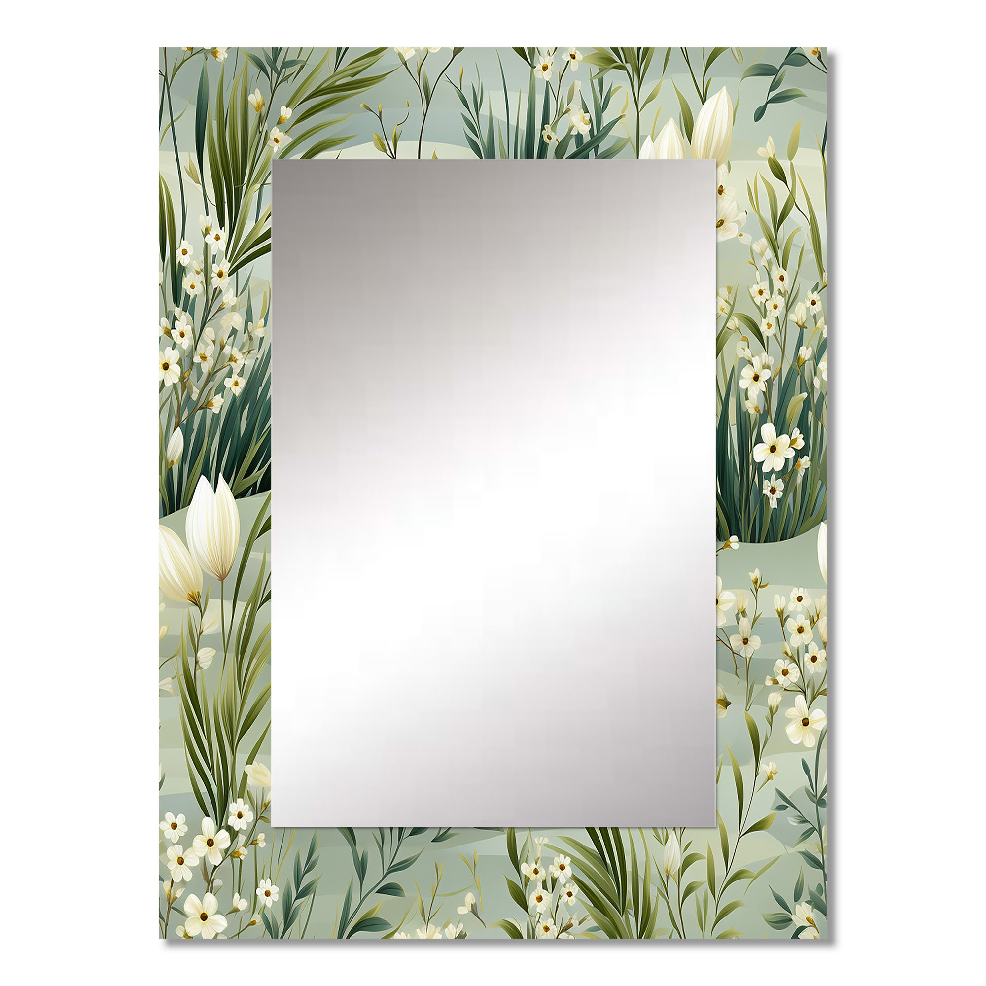 Dakota Fields Djanira Green Grassland Meadows - botanical Decorative ...