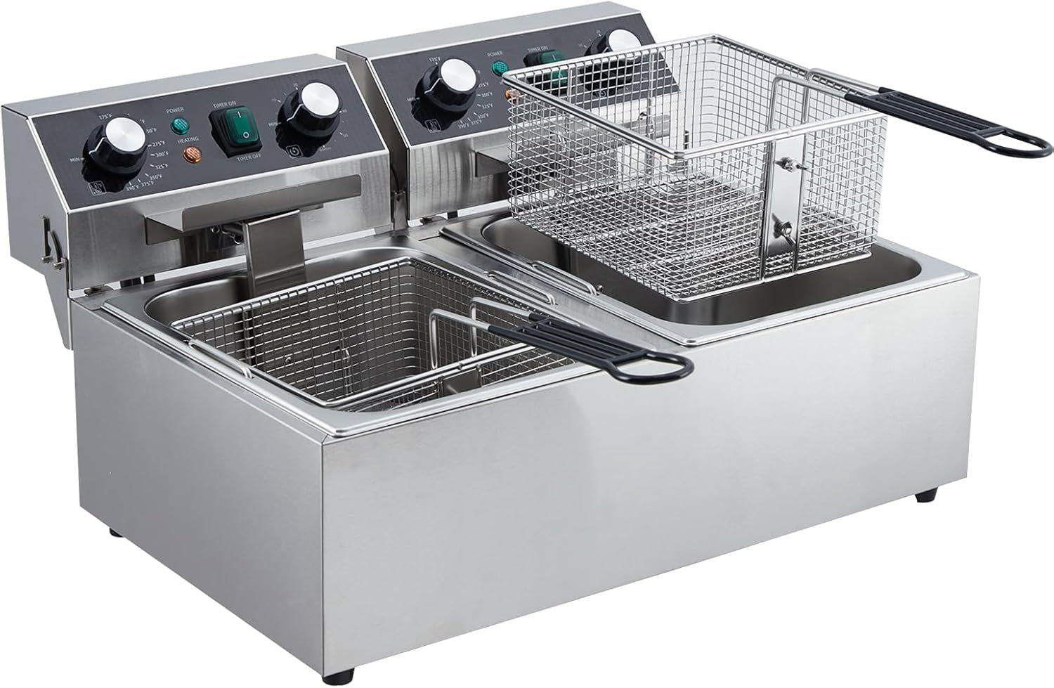 gaomon Electric Deep Fryer, 6L Tank Stainless Steel Deep Fryer With ...