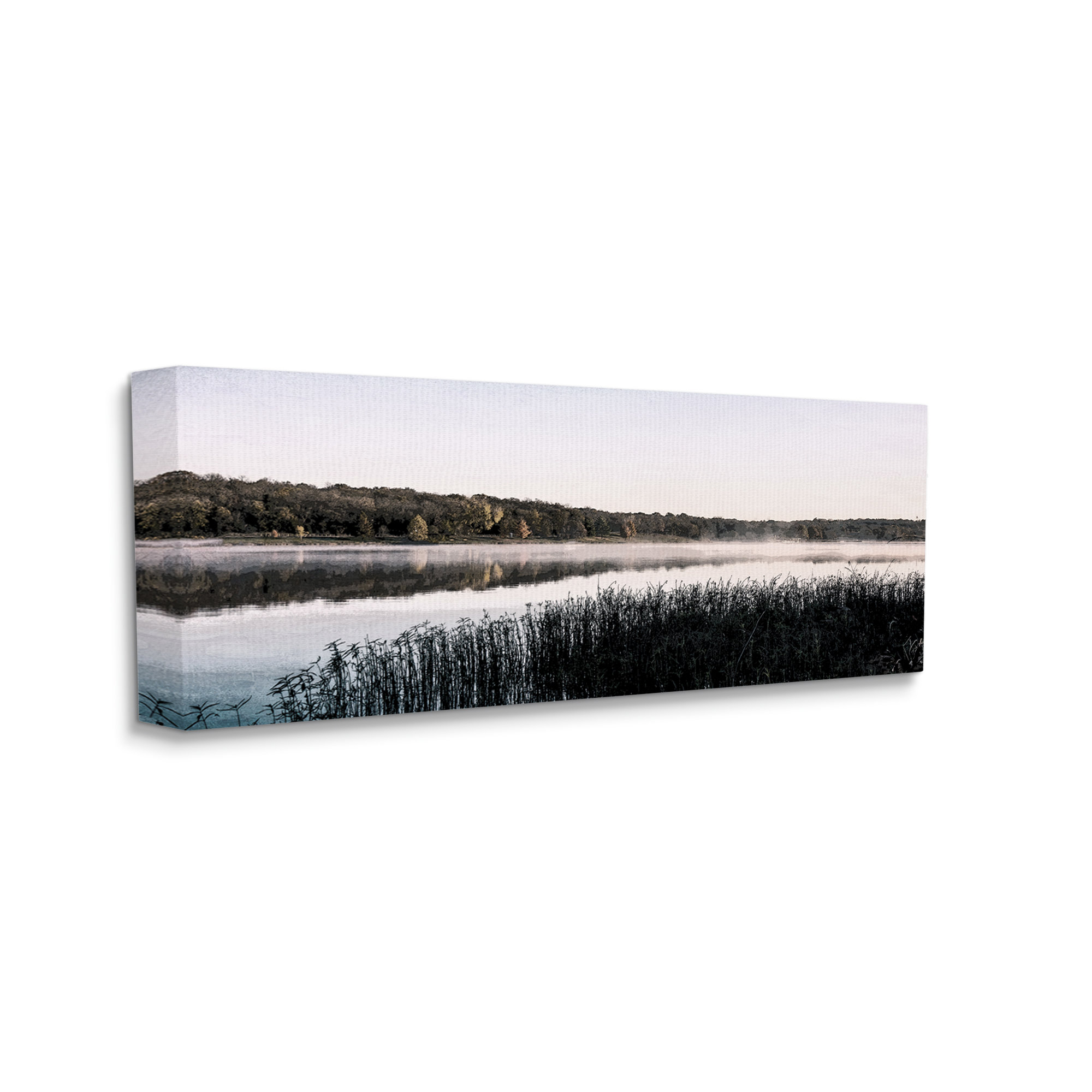 Winston Porter Waterfront Reeds Landscape Canvas Wall Art by Kim Allen ...