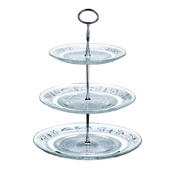 Symple Stuff 3 Tier Clear Glass Cake Stand & Reviews | Wayfair.co.uk