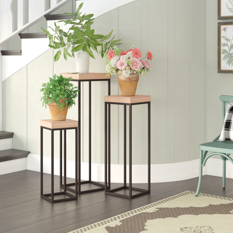 Latitude Run® Billye 3 Piece Nesting Plant Stand & Reviews | Wayfair