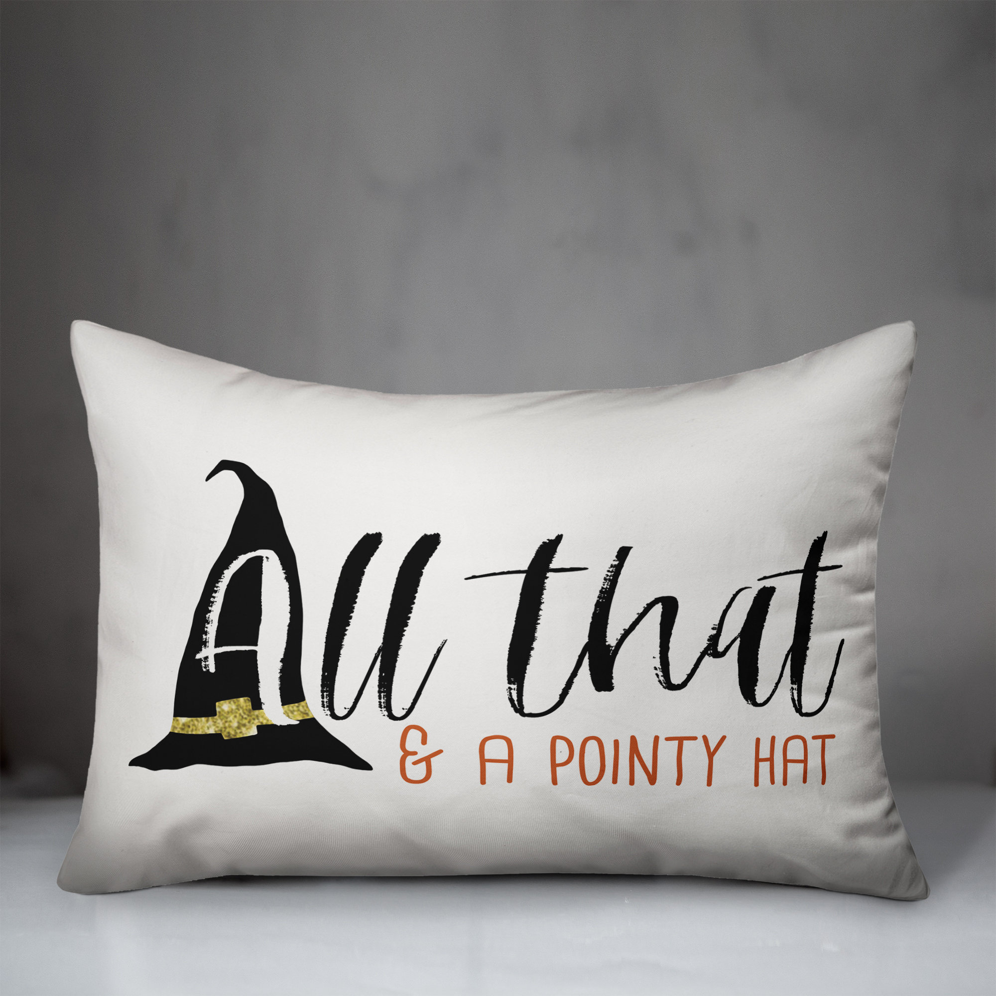 Designs Direct Creative Group All That and a Pointy Hat Lumbar Pillow ...