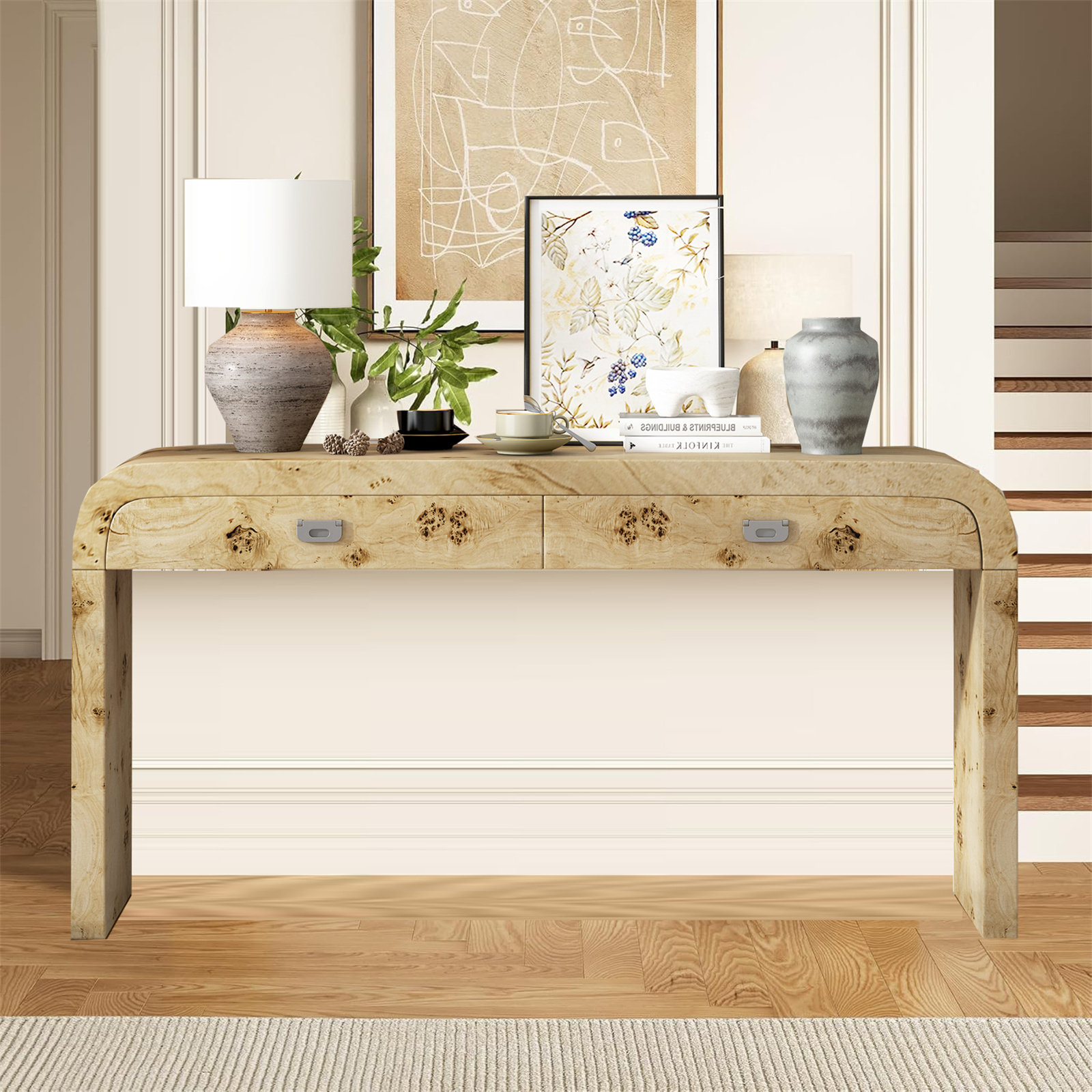 Millwood Pines Modern Entryway Table For Hallway,Living Room | Wayfair