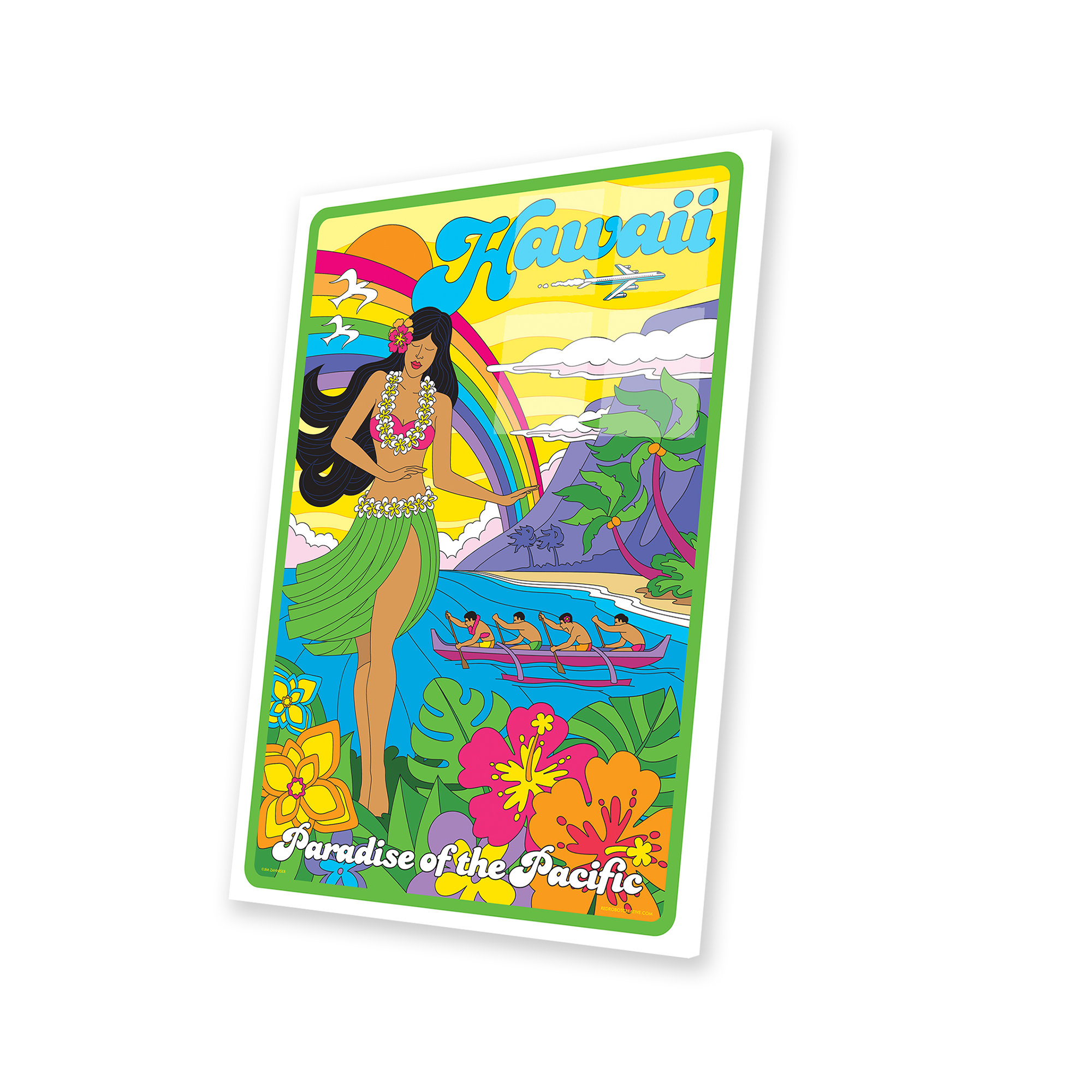 Trinx Hawaii Pop Art Travel Poster On Plastic / Acrylic by Jim Zahniser ...
