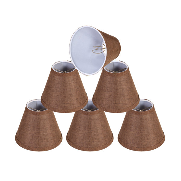 Ebern Designs Timone 5'' H Burlap Empire Lamp Shade | Wayfair