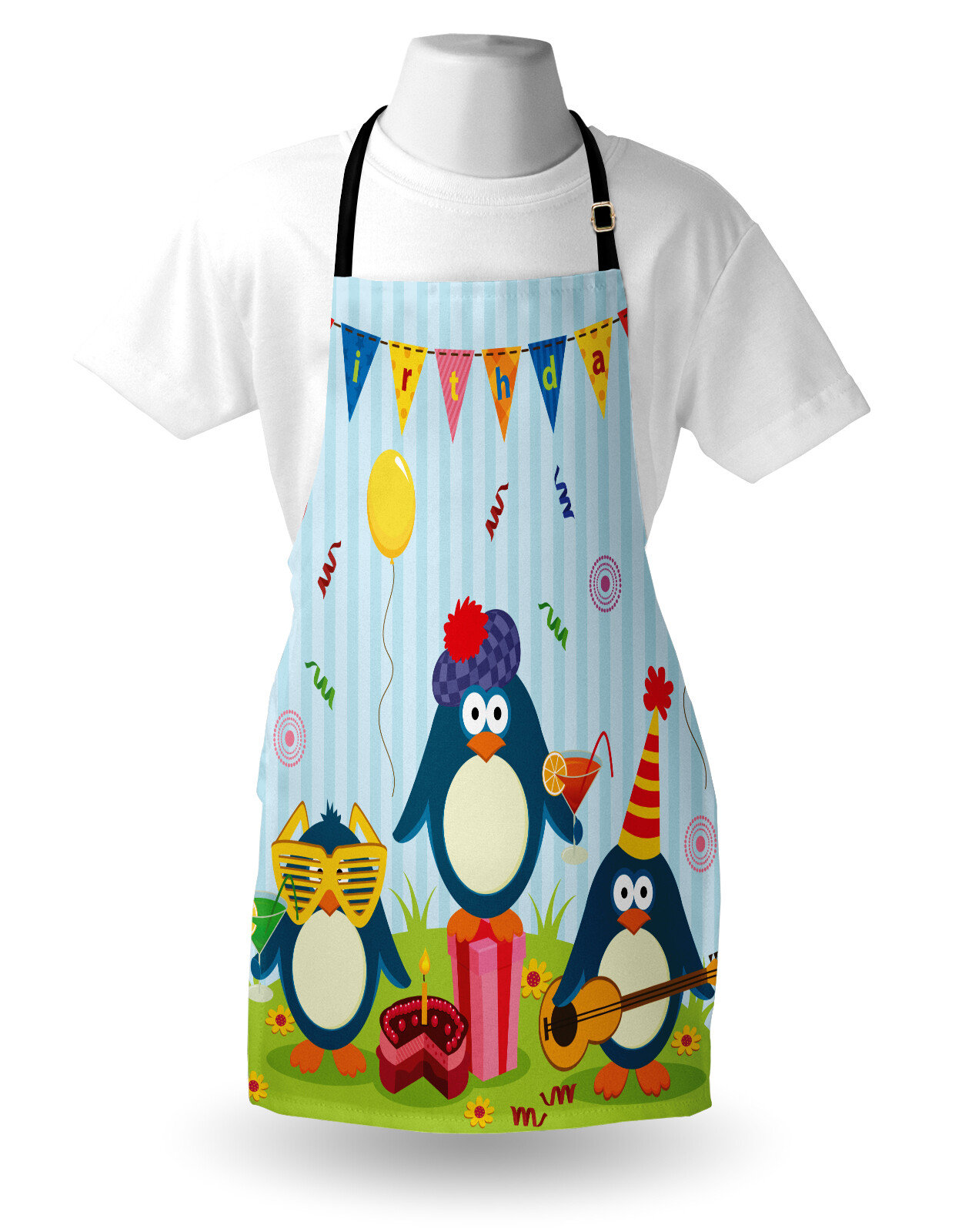 The Party Aisle™ Birthday Apron Unisex, Birthday Penguin, Adult Size ...