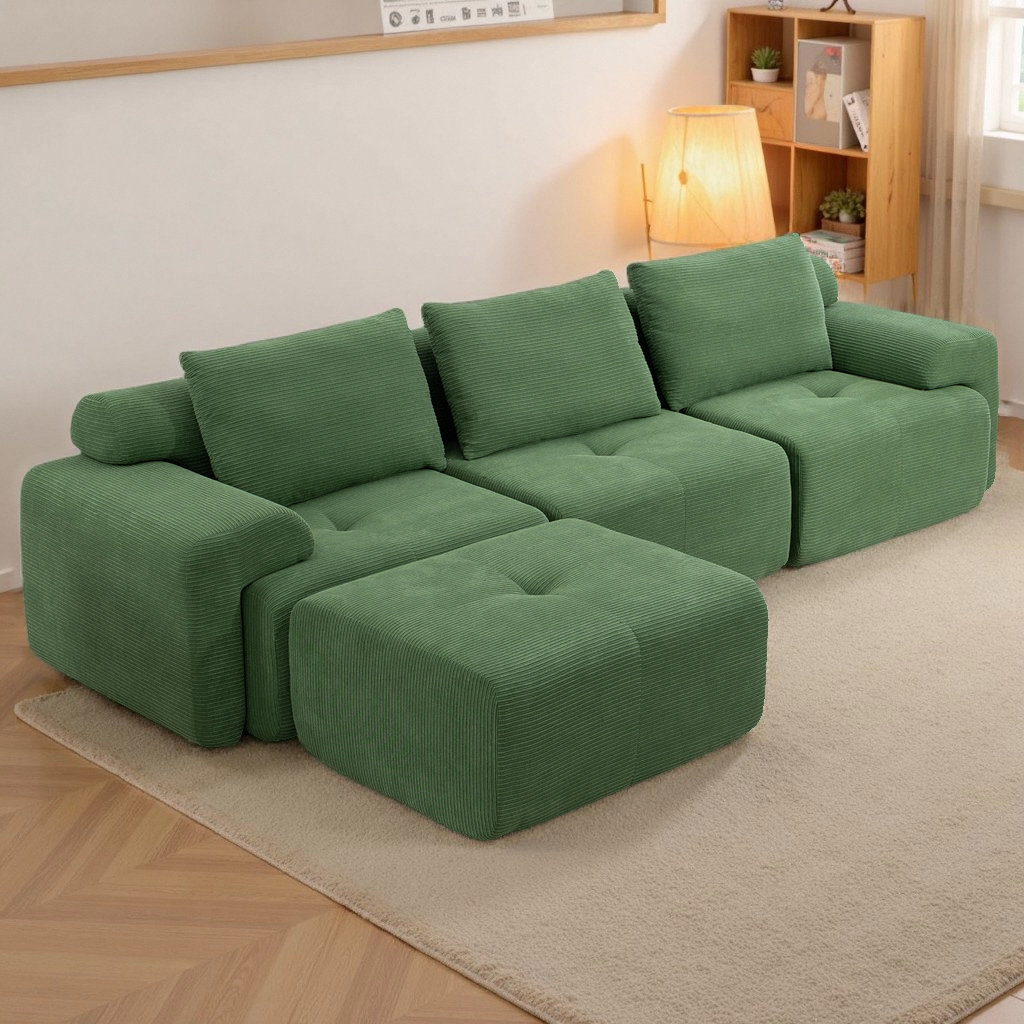 Latitude Run® L-Shaped Sectional Sofa with Memory Foam & Steel Frame ...