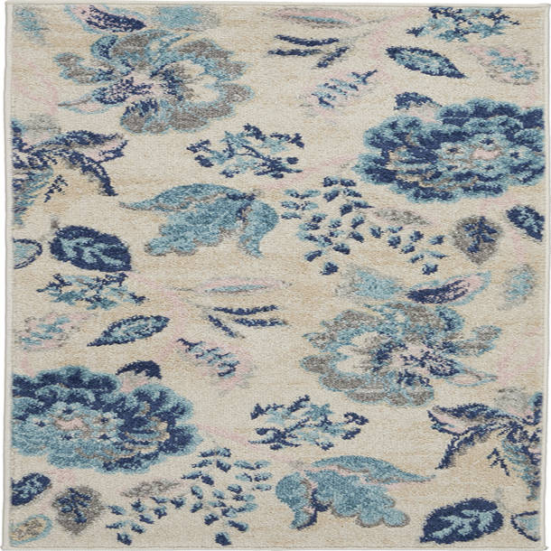 Winston Porter Leeming Floral Rug & Reviews | Wayfair
