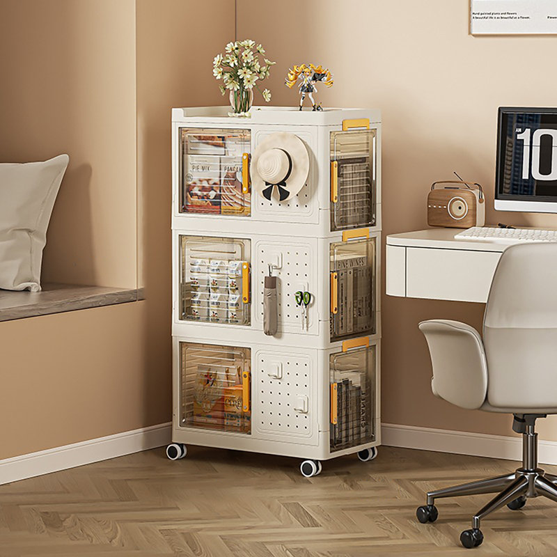 Latitude Run® Farooq Stackable Drawer Storage with Locking Wheels | Wayfair