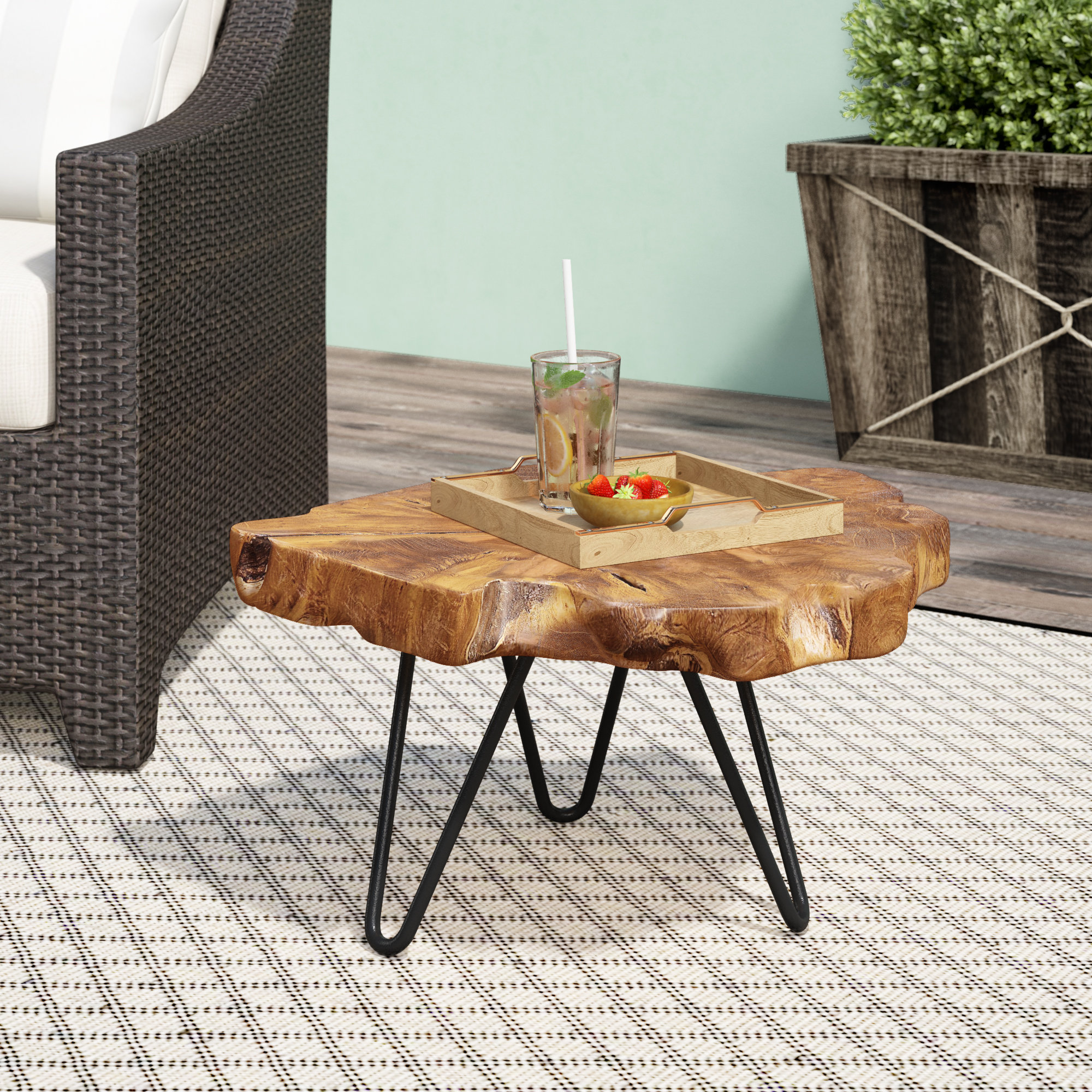 Union Rustic Claverton Down Chat Table & Reviews - Wayfair Canada