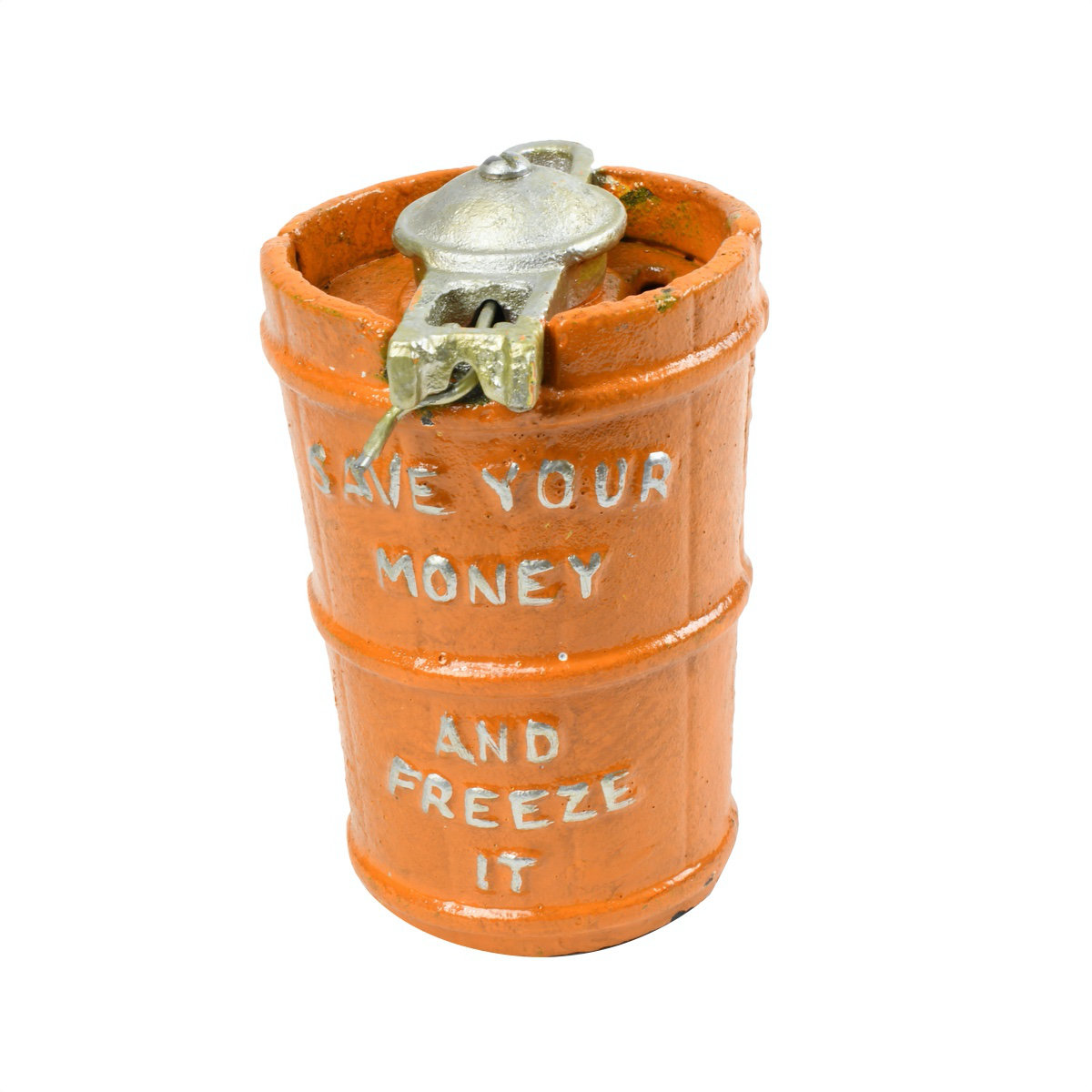 Rosalind Wheeler Arnette Cast Iron Metal Ice Cream Maker Churn Coin ...