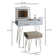 Ivy Bronx Aelan Dressing Table Set with Mirror | Wayfair.co.uk