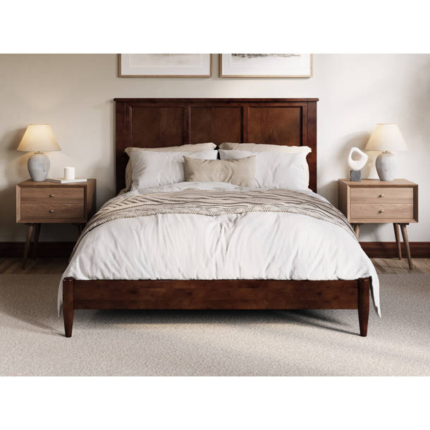 Lark Manor Amandaleigh Solid Wood Panel Bed & Reviews | Wayfair