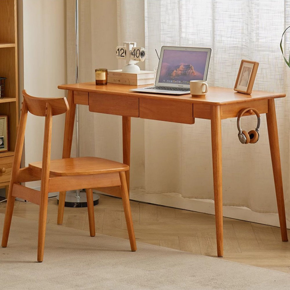 Corrigan Studio® Cherry Rectangular Solid Wood desks | Wayfair