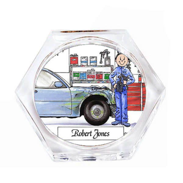 Printed Perfection Personalized Auto Body - Male Drink Coaster Gift Set ...