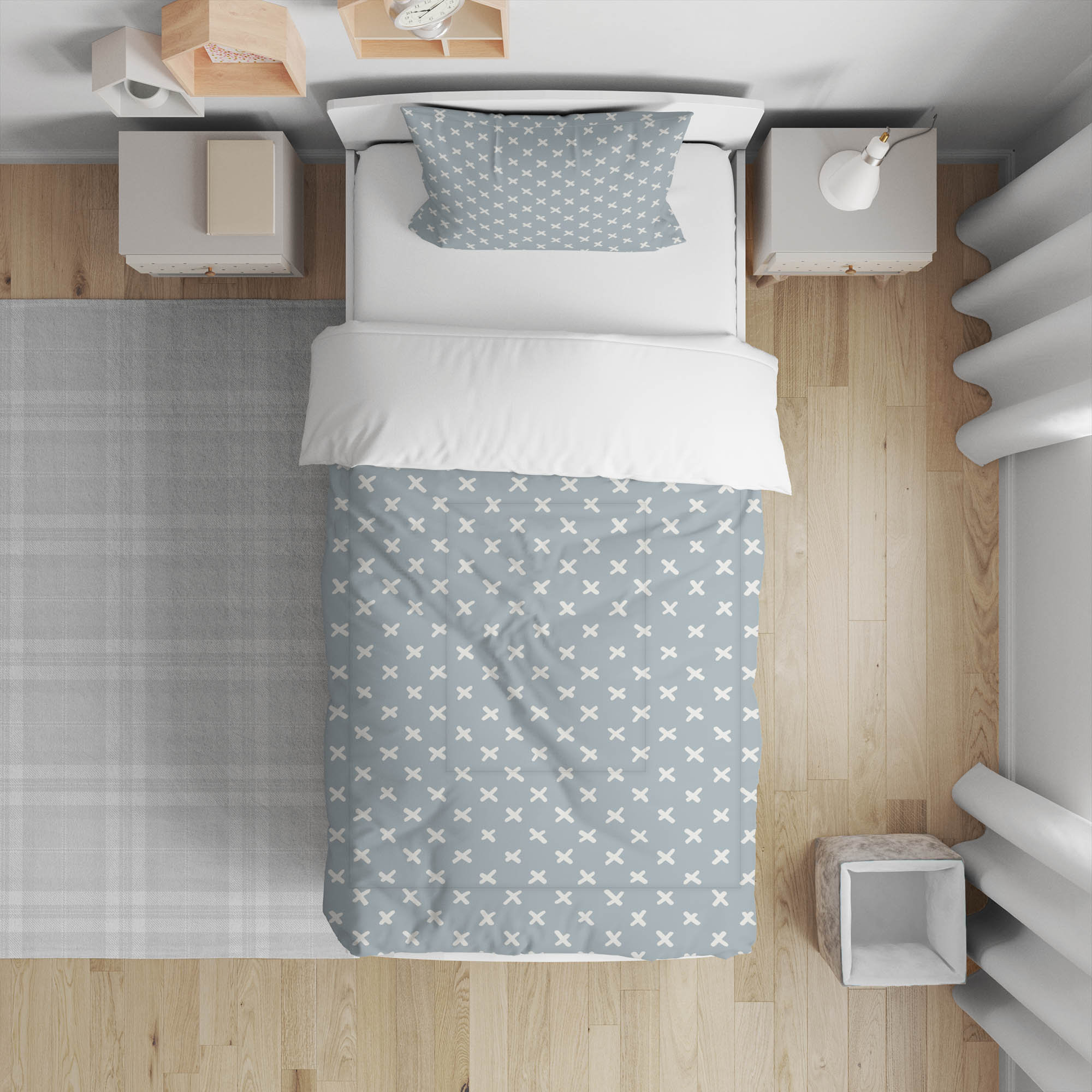 Christopher's Corner Criss Cross Comforter Set | Wayfair