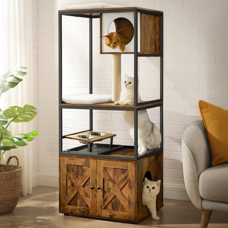 Archie & Oscar™ Kimmel 58" Cat Condo with Litter Box Enclosure and ...
