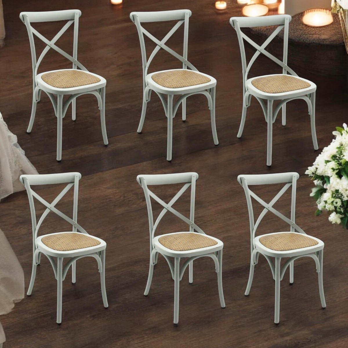 Highland Dunes Dinsmore Cross Back Bistro Dining Chair & Reviews ...