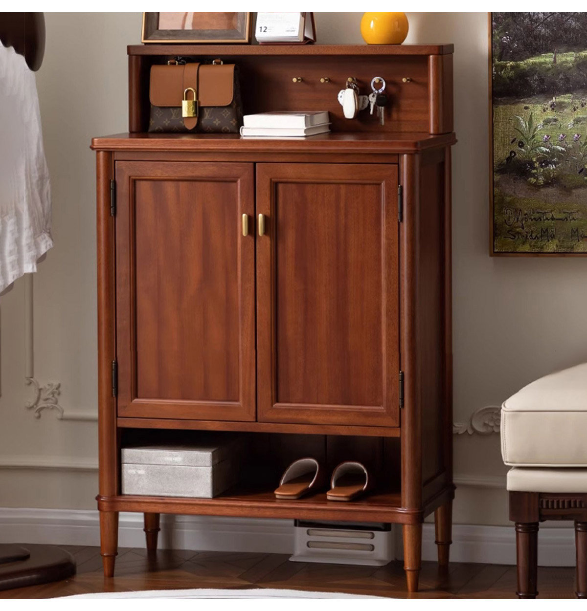 Rite Treasure 46.85" Brown Rectangular Solid Shoe Storage | Wayfair