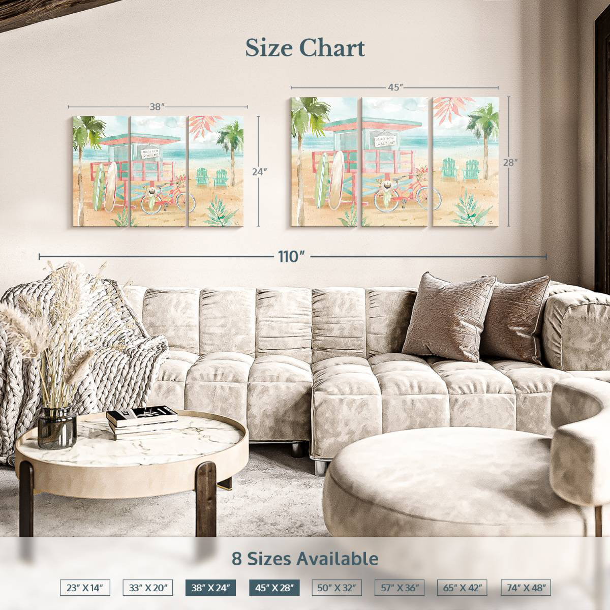 Beachcrest Home™ Gillard Surf's Up VI | Wayfair