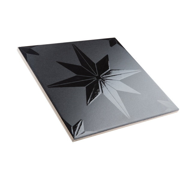 Merola Tile Stella Lustre 10" x 10" Porcelain Patterned Wall Tile ...