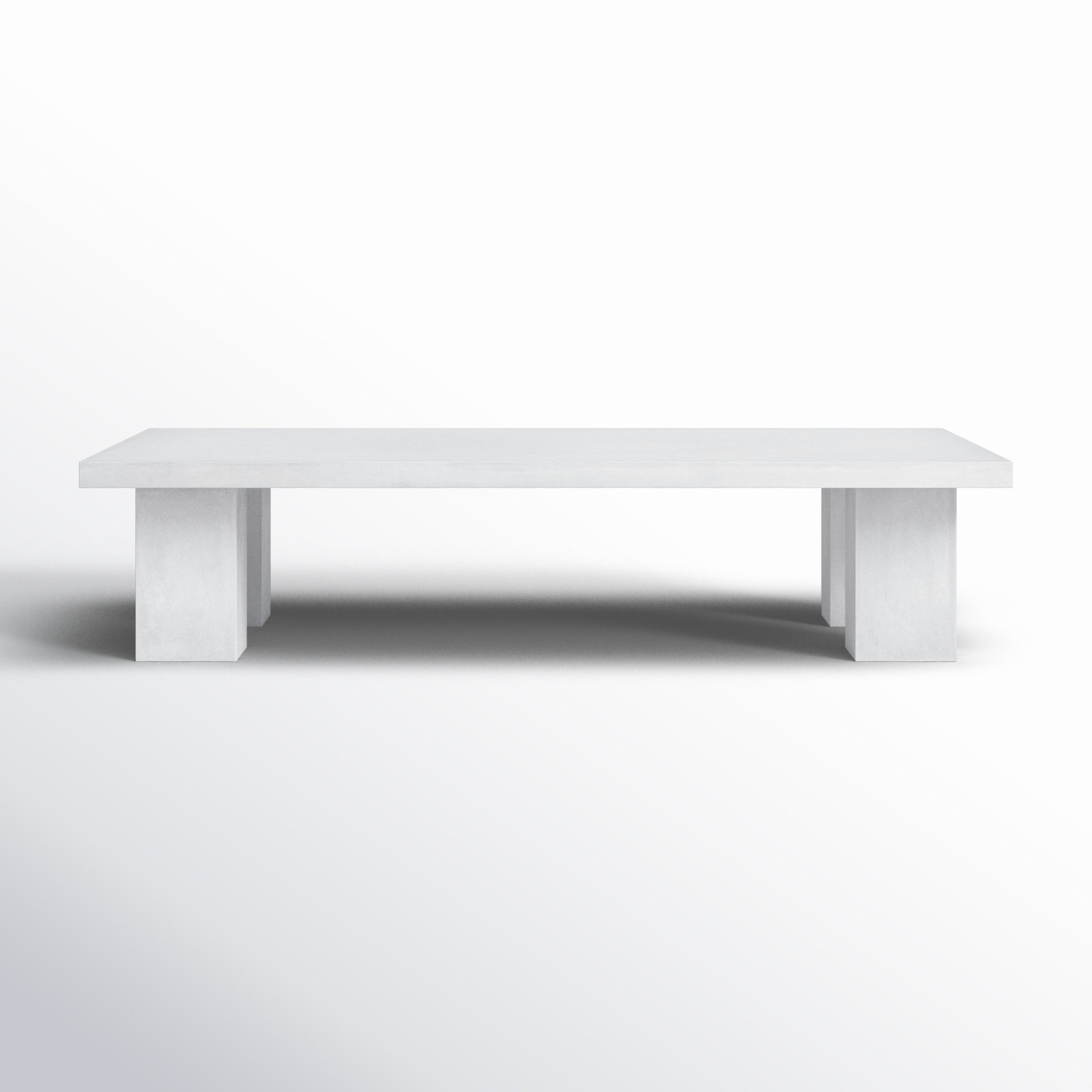 AllModern Maximus Concrete 4 Legs Coffee Table | Wayfair