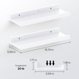 White Wall Shelves | Wayfair