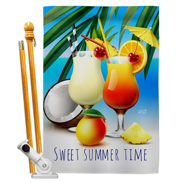 Angeleno Heritage Double Sided 40'' H x 28'' W Polyester Flag Set ...