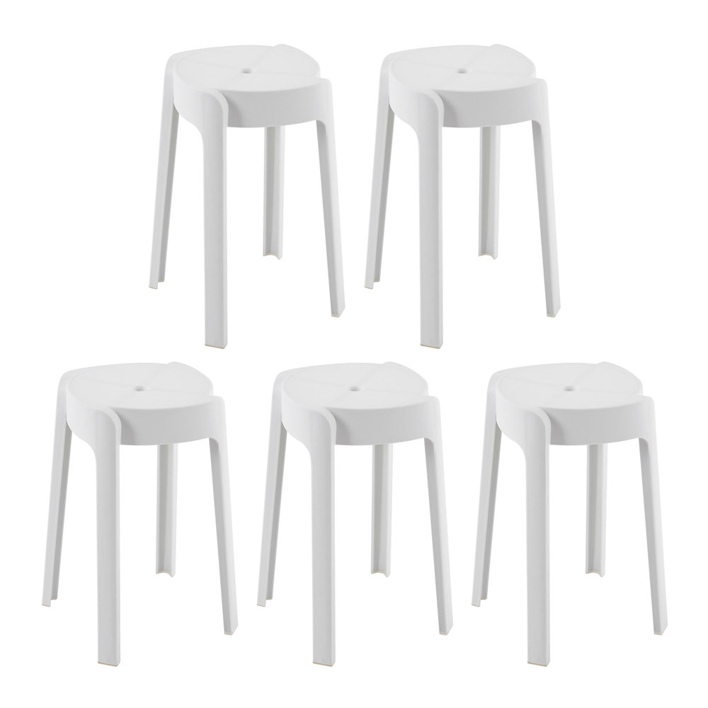 SUNYOU Household Portable Stackable Round Plastic Stool | Wayfair