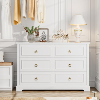 Lark Manor™ Alizai 6 Drawer 47.2" W Double Dresser & Reviews | Wayfair