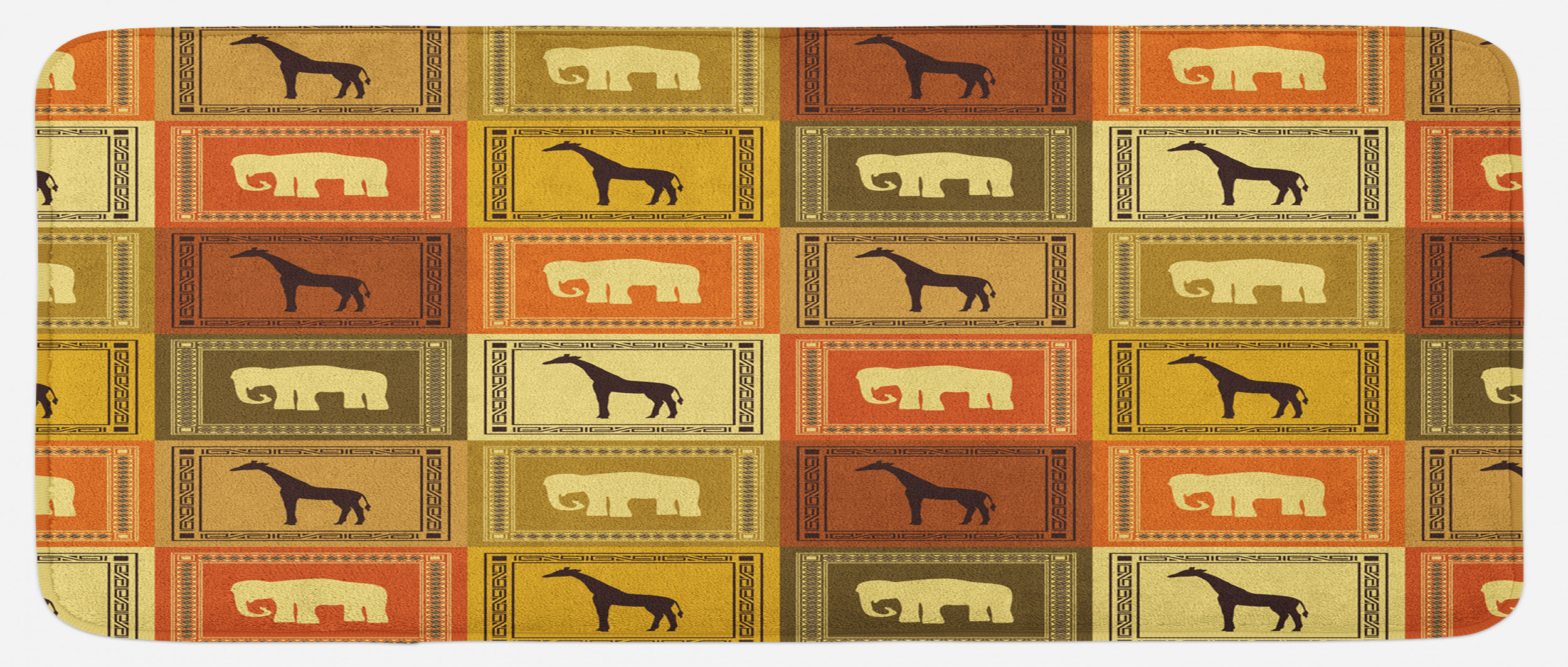 East Urban Home Safari Kitchen Mat | Wayfair