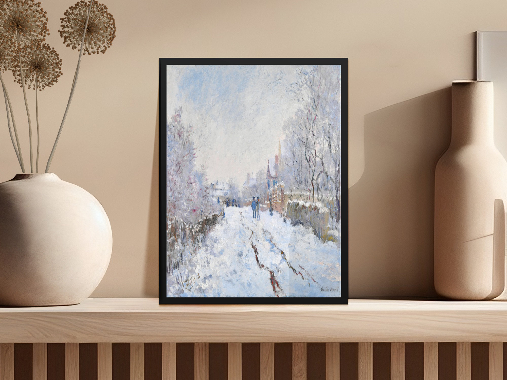 Lark Manor Winter Scene Snow Landscape Impressionism Style Framed ...