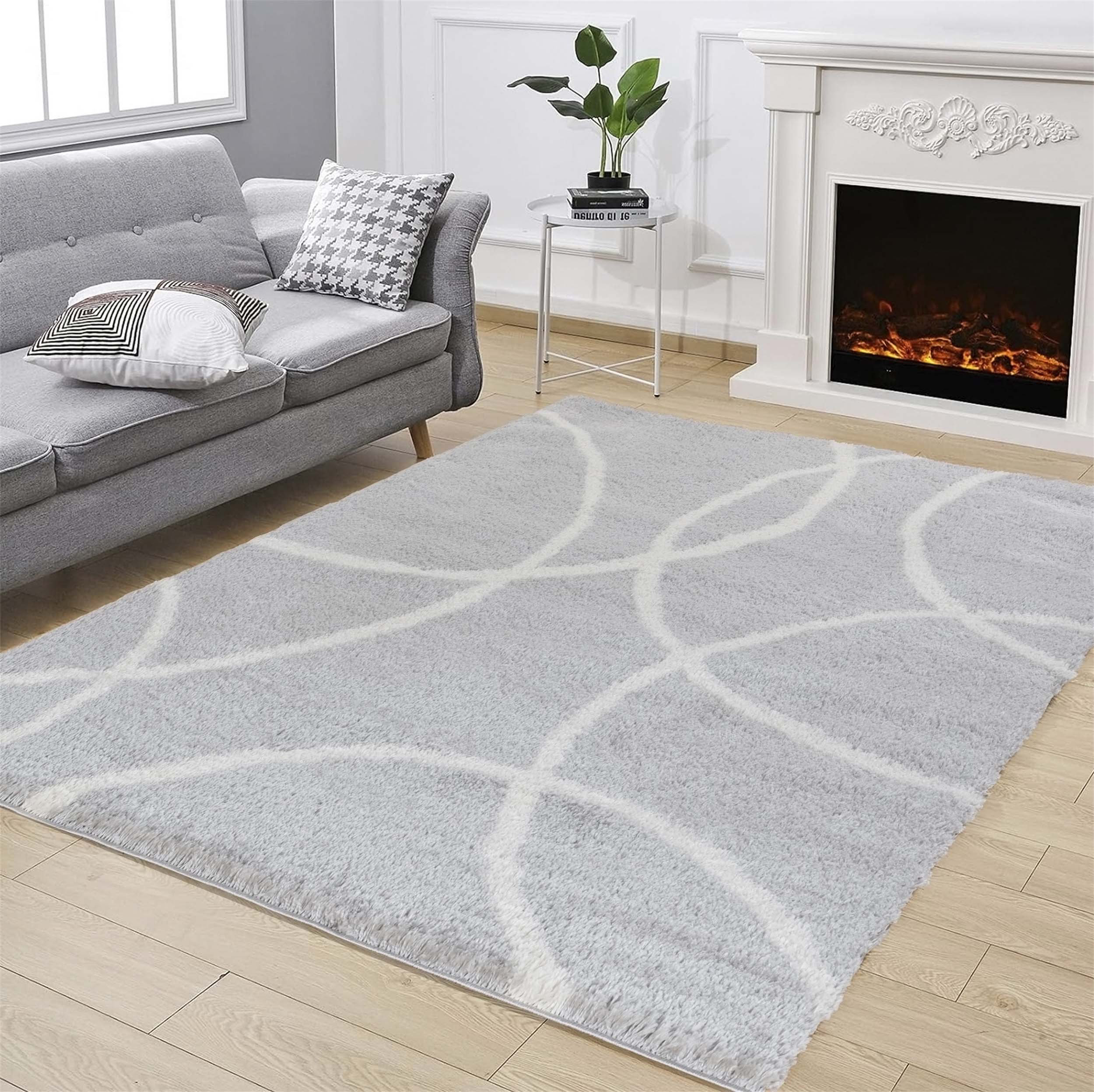 Brayden Studio® Loft Shag Grey Shaggy Area Rug | Wayfair